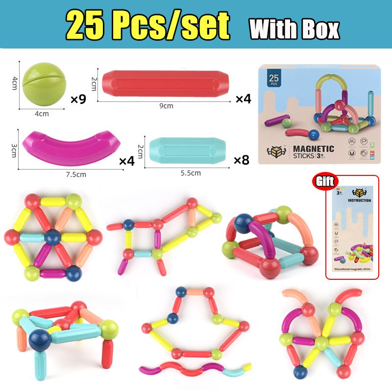 Kid's Variable Magnetic Bar Toys Colorful Magn... – Vicedeal