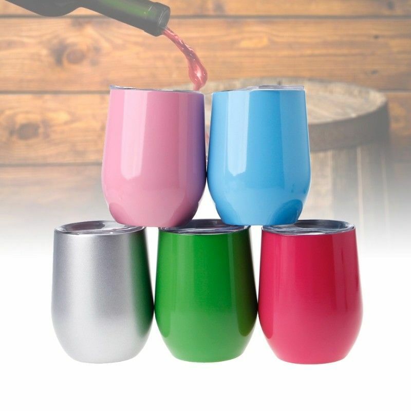 Egg Type Wine Cup Tumbler Stainless Steel Metal Go... – Vicedeal