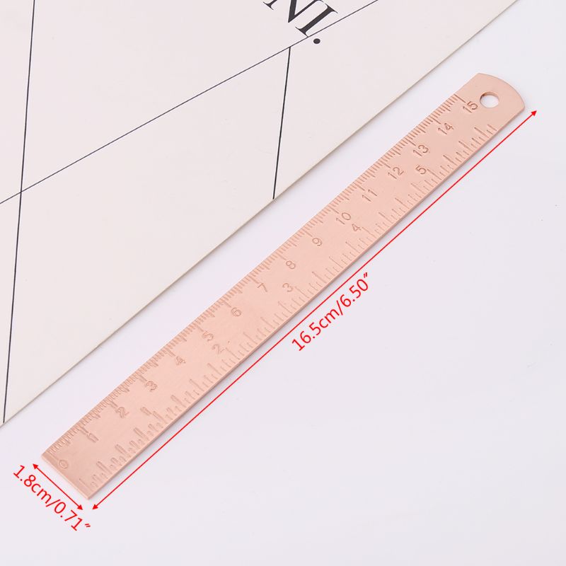Vintage Copper Brass Ruler Bookmark Label Book Mar... – Vicedeal