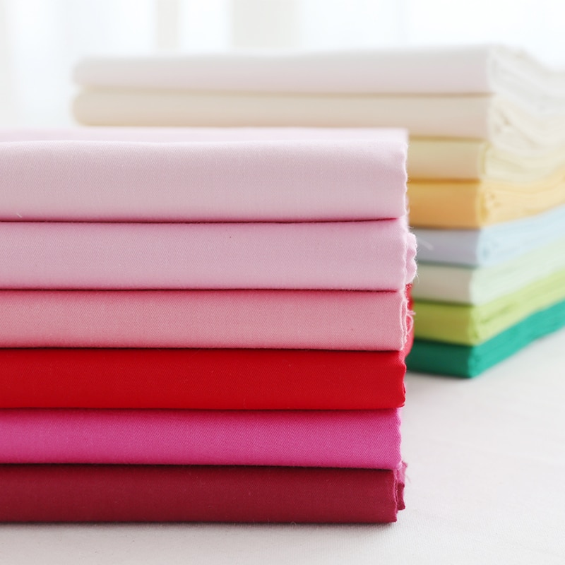 Teramila Cotton Fabrics 18 PCS Solid Color 10cmx10... – Grandado