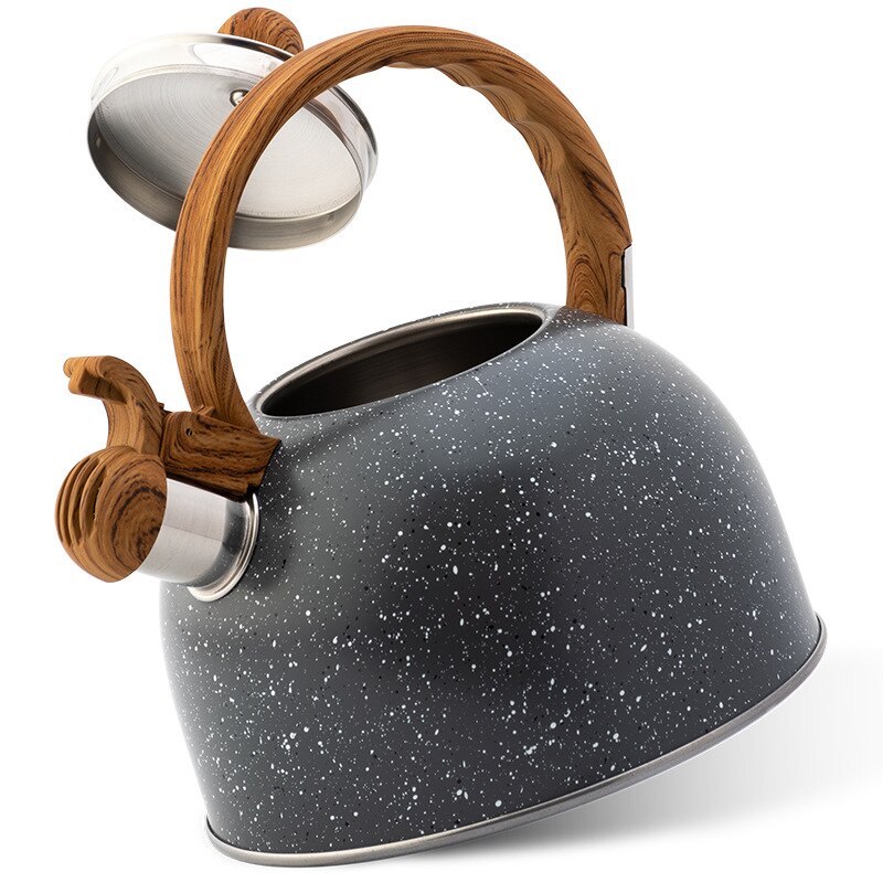 Wood Grain Handle Sound Kettle Stainless Steel Whi... – Grandado