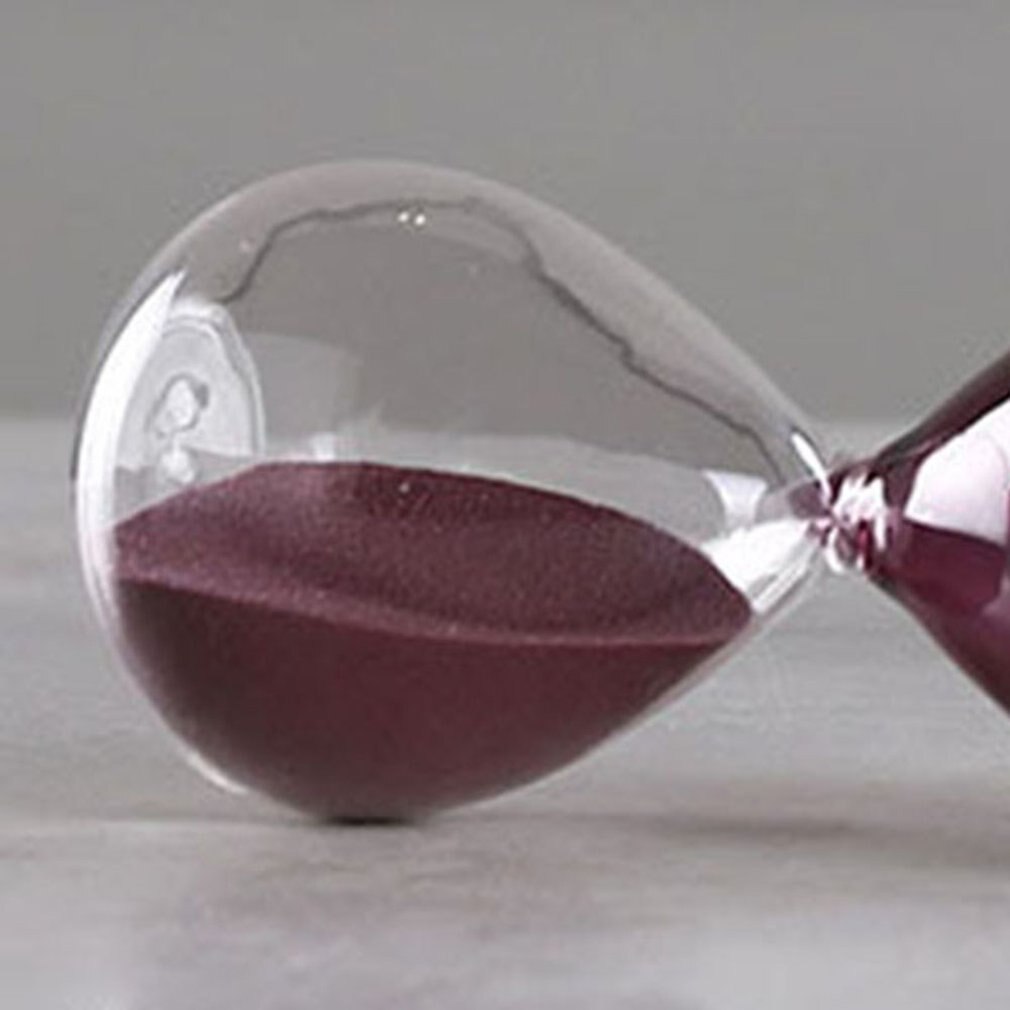 18H006 Hand-blown Timer Clock Magnetic Glass Sandg... – Grandado