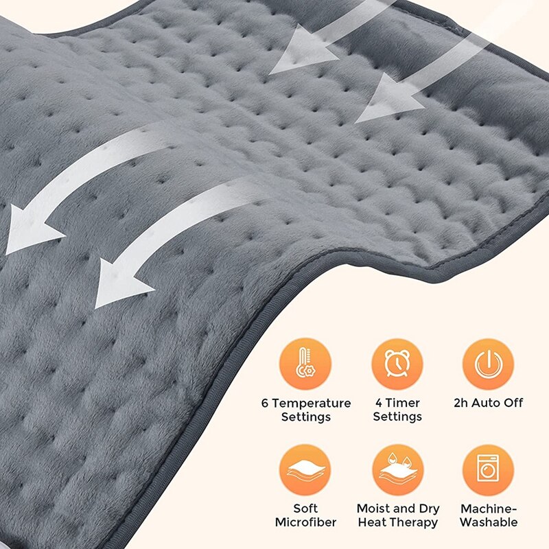 Heating Pad for Back Pain Relief Ultra Soft 12x24 ... – Grandado