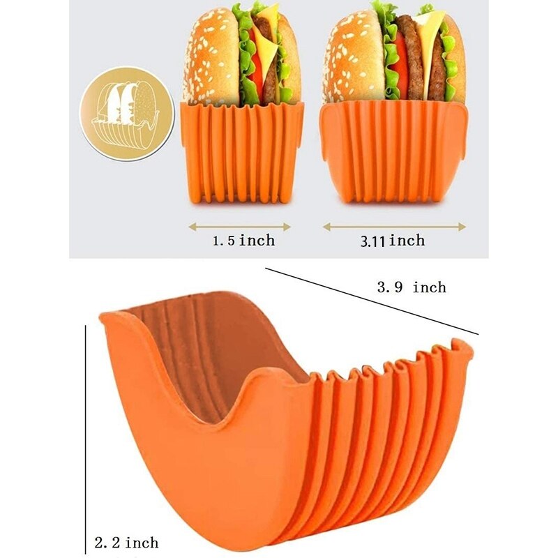 2PC Reusable Burger Holder Burger Buddy Fixed Box,... – Grandado