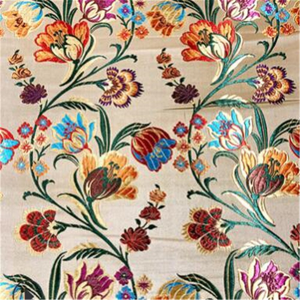 Classic Style Tulip Pattern Embroidered Jacquard B... – Grandado