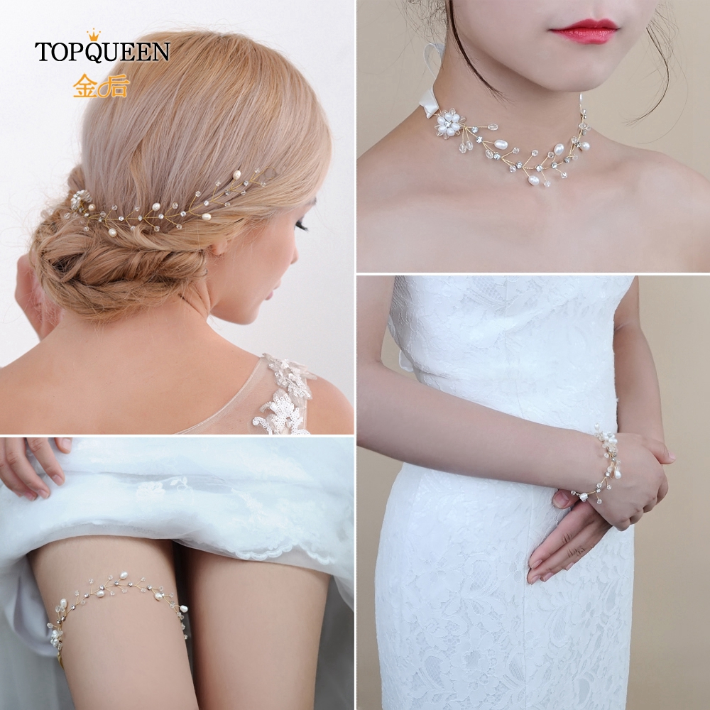 Tocado de novia de muchos estilos TOPQUEEN, acceso... – Grandado
