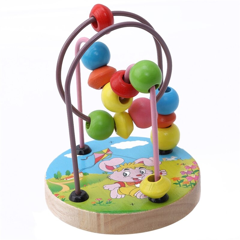Wooden Bead Maze Educational Kids Child Bead Rolle... – Grandado