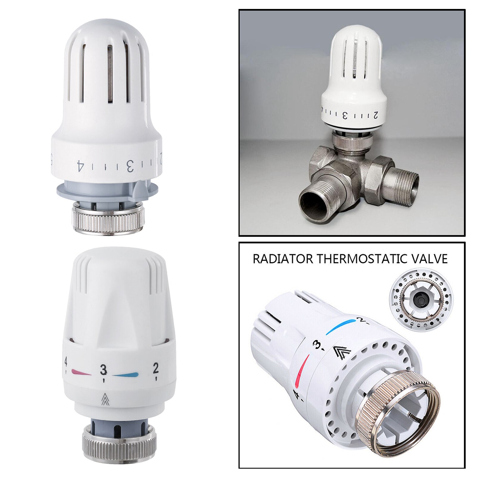 Thermostatic Radiator Head Valve Frost-proof Room ... – Grandado