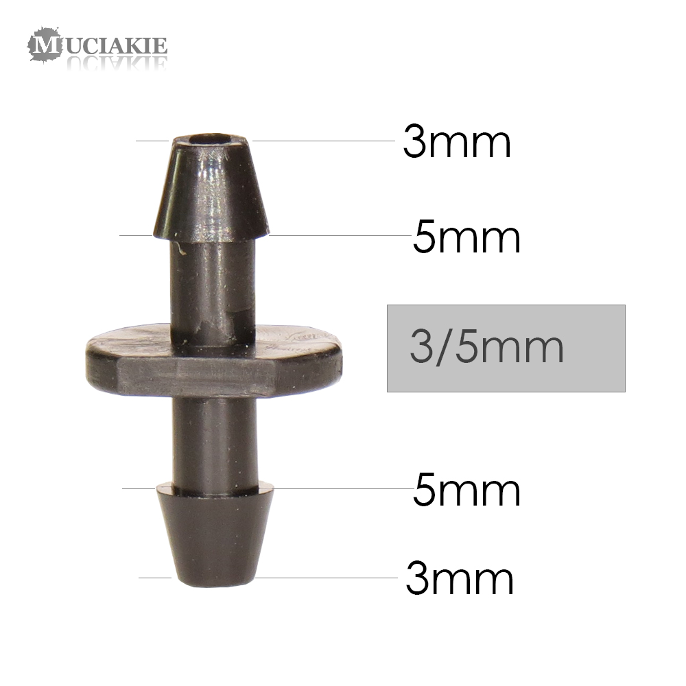 MUCIAKIE 50PCS 1/8'' Equal Barb Connector 3/5mm Mi... – Grandado