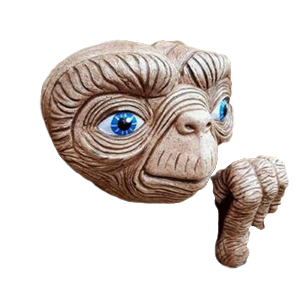Resin Artificial Alien Face Statues Garden Feature... – Grandado