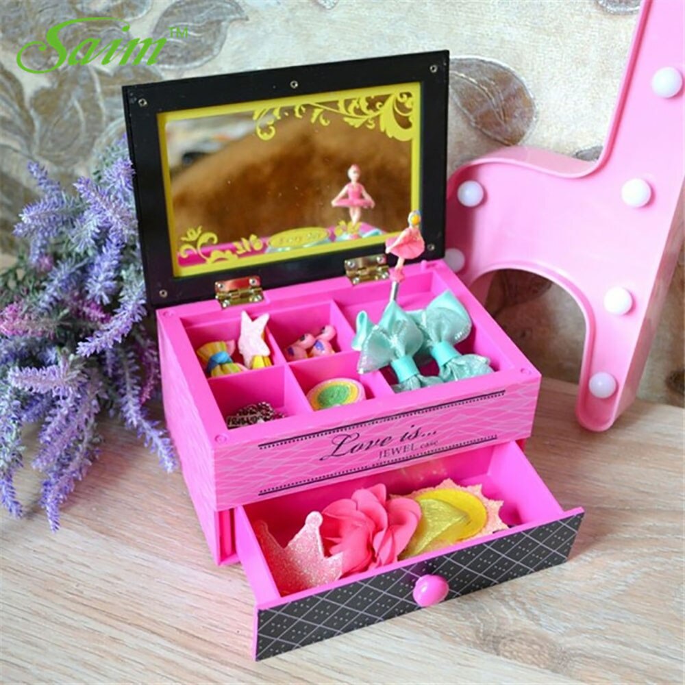 Saim Lovery Ballerina Music Boxes Hand Crank Jewel... – Vicedeal