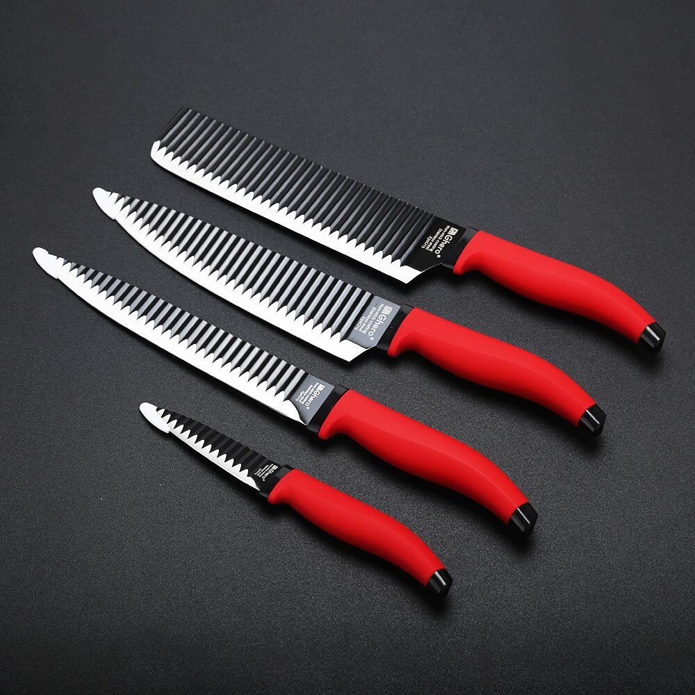 7PCS Kitchen Knives Set Stainless Steel Blades Che... – Grandado