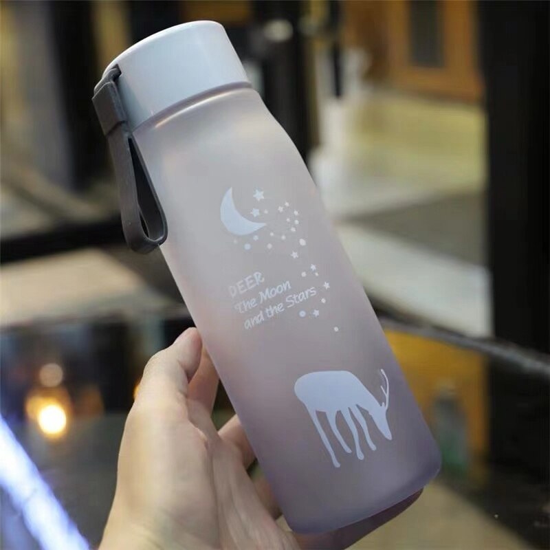 Cute Water Bottle Thermos Sports Kids Strap Chilly... – Grandado