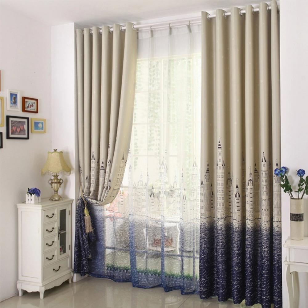 12 Holes Dim Out Castle Window Curtain Fabric Pane... – Vicedeal