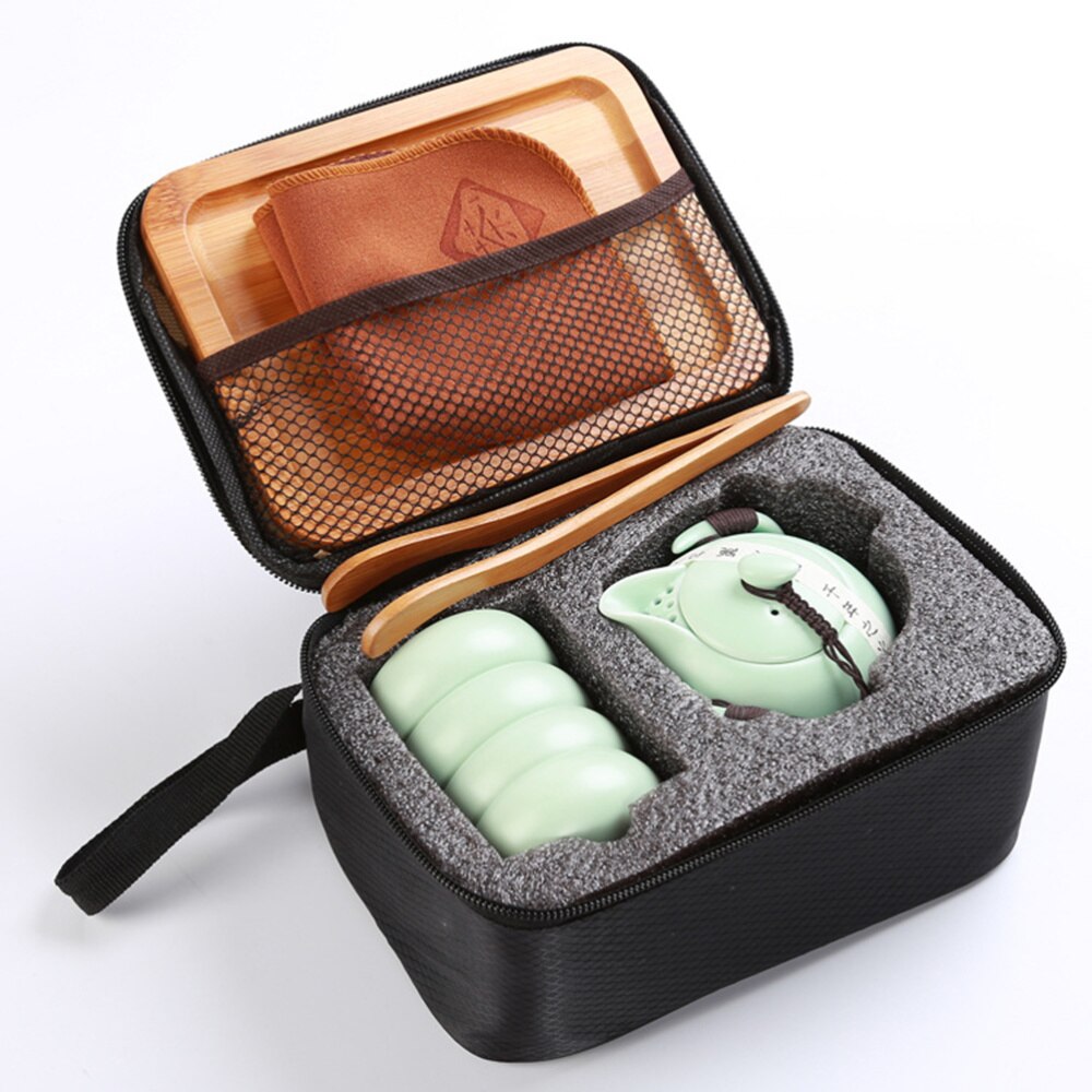 Portable Travel Tea Set Porcelain Kung Fu Tea Ware... – Grandado