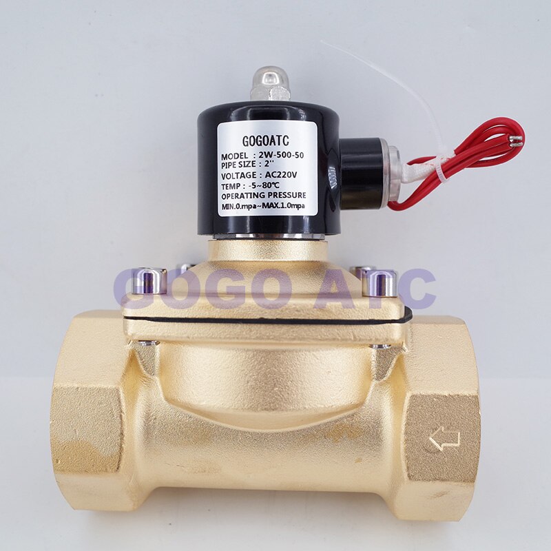 2 Way 2W Series Brass Air Gas Water 2W500-50 All C... – Grandado