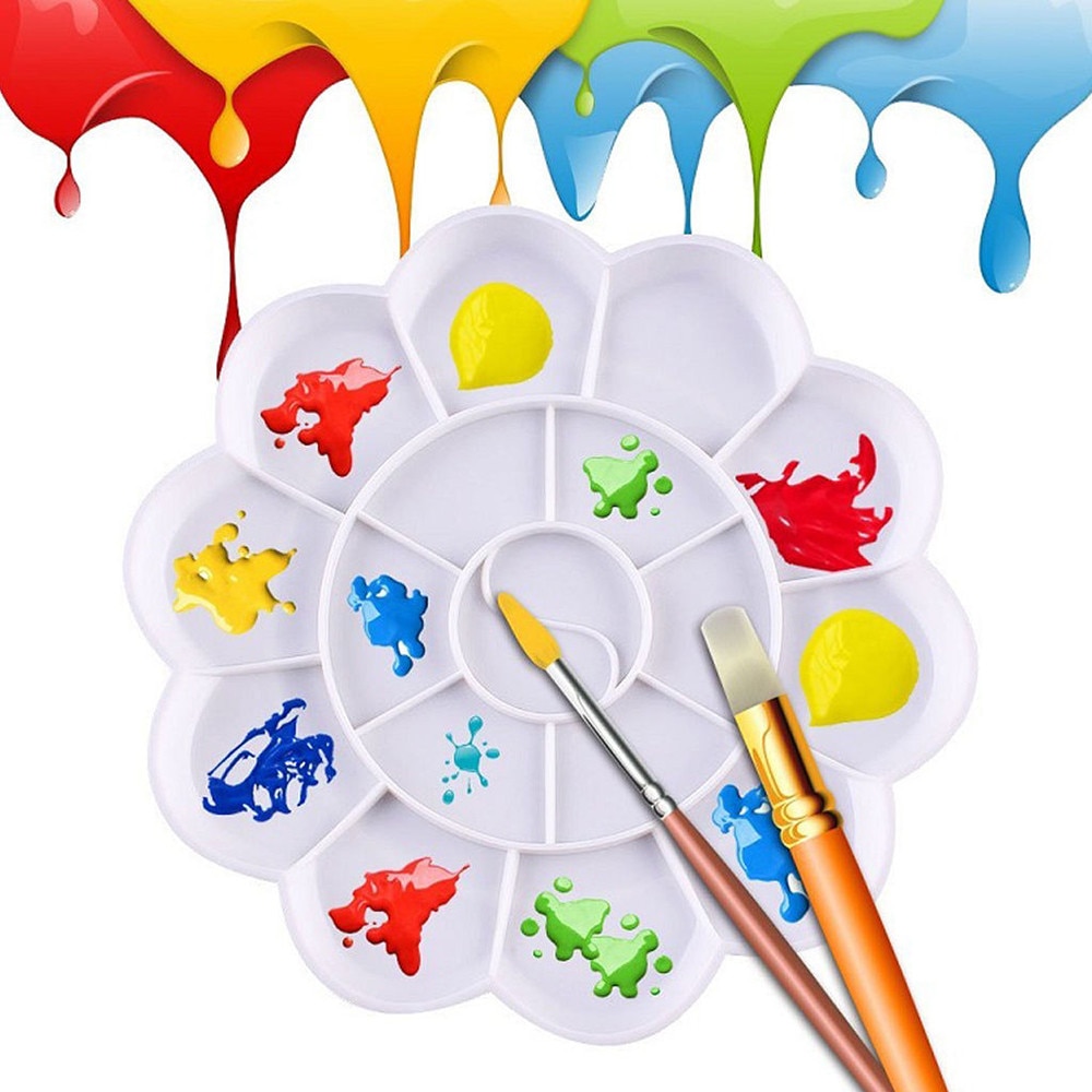 18 Grid Plastic Oil Paint Painting Tray Mixing Pal... – Vicedeal