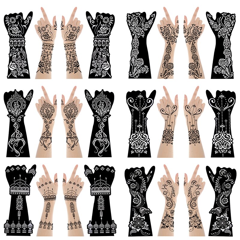 12sheet-set-large-henna-hand-tattoo-stencils-flower-glitter-airbrush
