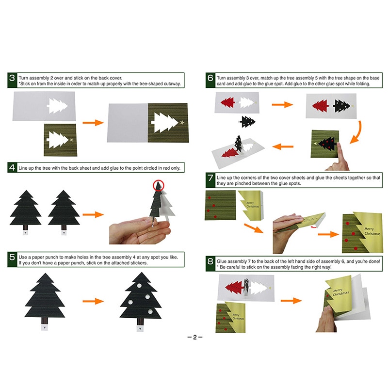 DIY Pop-up Card Christmas Tree,Handmade 3D Anniver... – Grandado