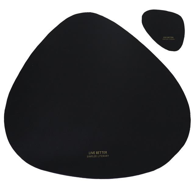 2PCS Nordic PU Leder Chic Geschirr Pad Tischset Wa... – Vicedeal