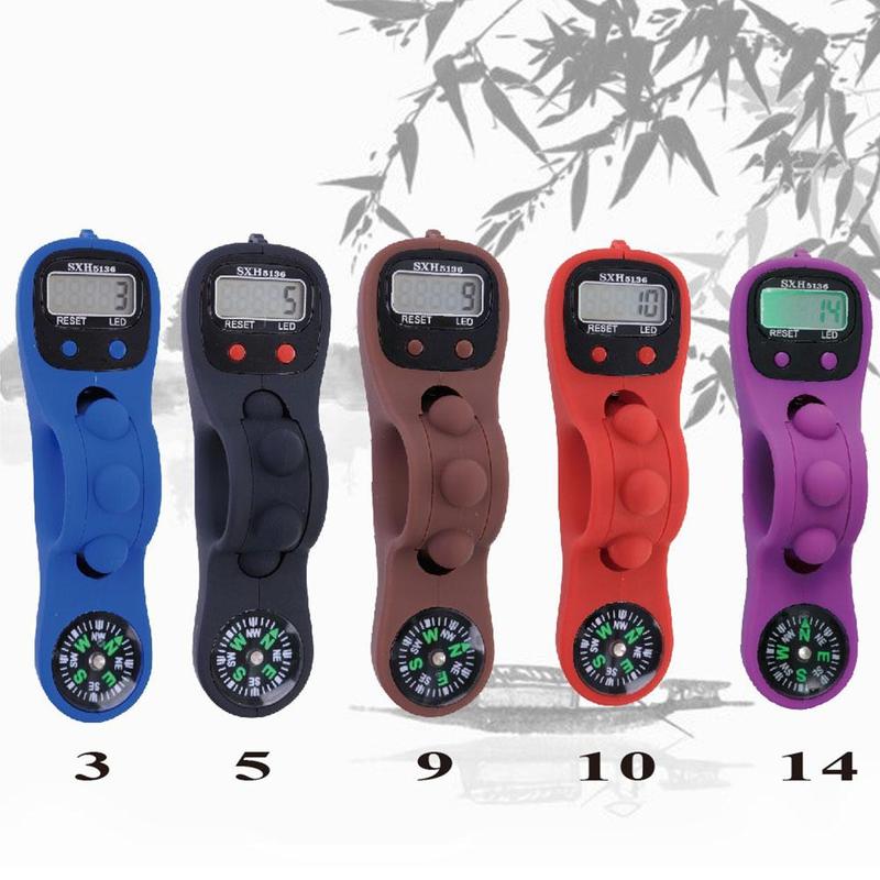 Rotating Prayer Beads With Led Digital Counter Por... – Grandado