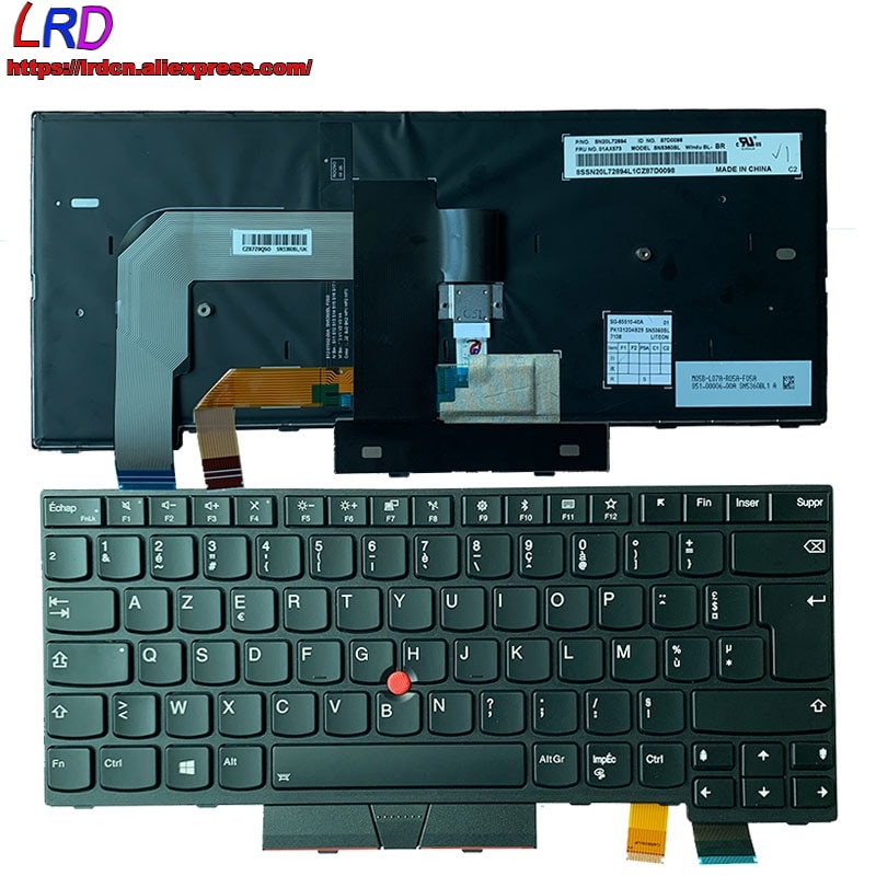 FR French Backlit Keyboard for Lenovo Thinkpad T47... – Vicedeal
