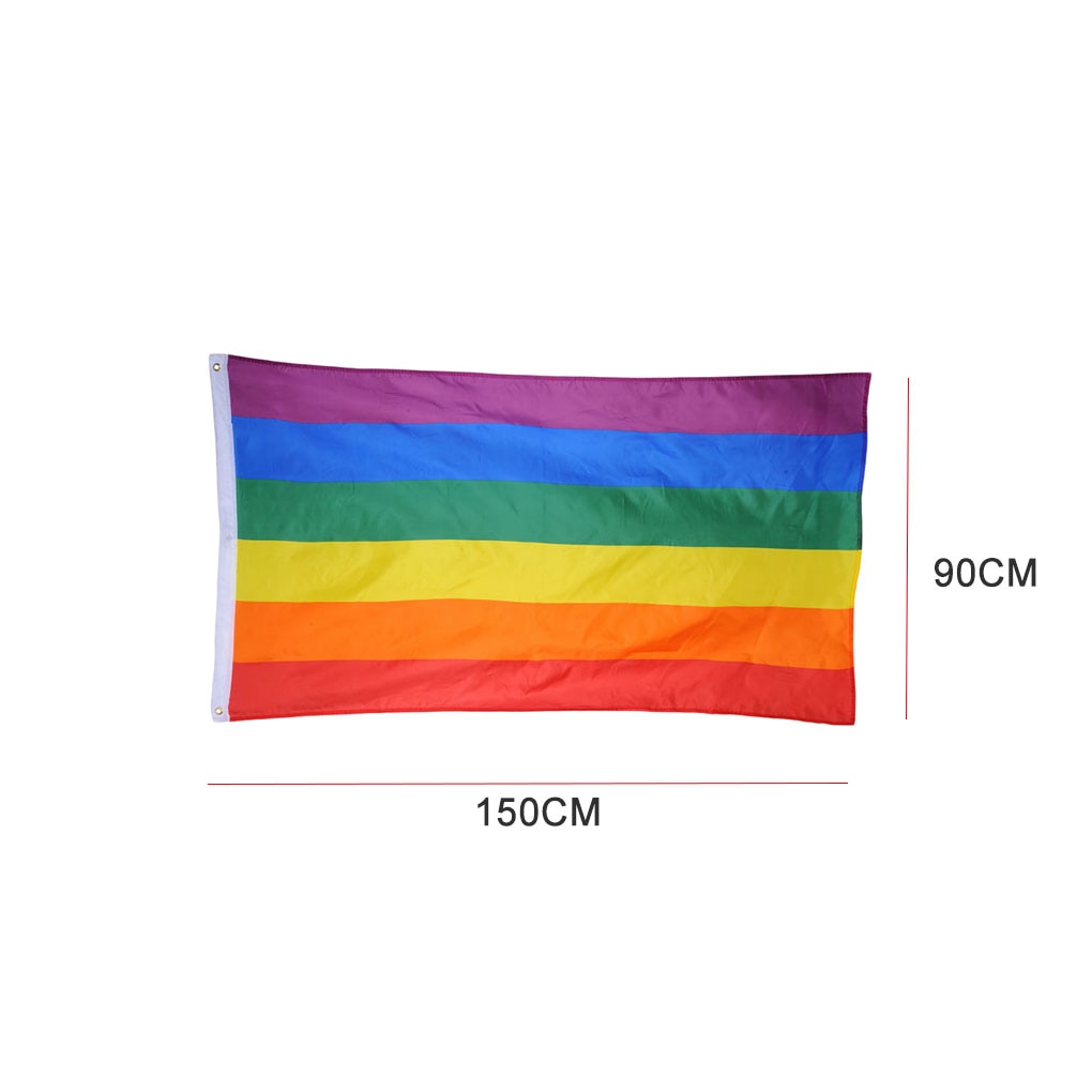 90x150cm LGBT Flag Lesbian Gay Pride Friendly Colo... – Vicedeal