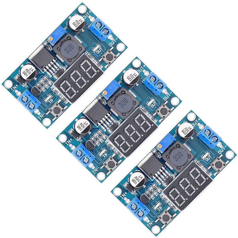 Módulo Buck ajustable 3 uds LM2596 DC-DC con panta... – Grandado