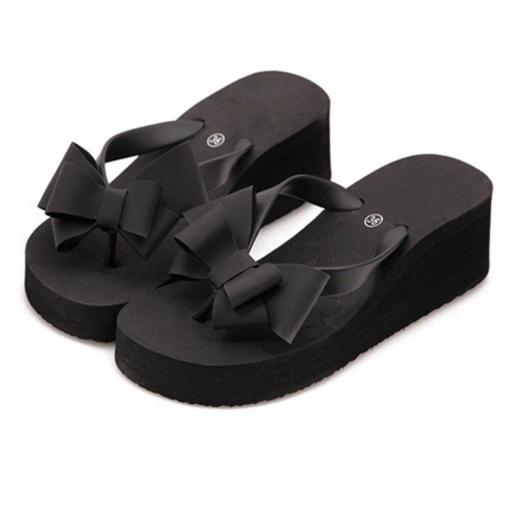 Mode Vrouwen Fabala Hoge Platte Hak Strik Bohemian... – Vicedeal