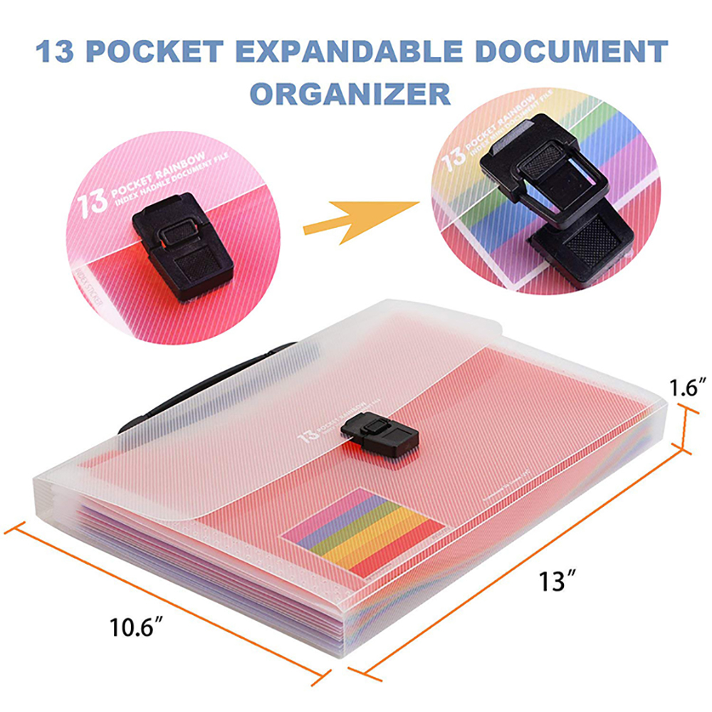 13 Zakken A4 Uitbreidende Bestand Mappen Handvat D... – Grandado