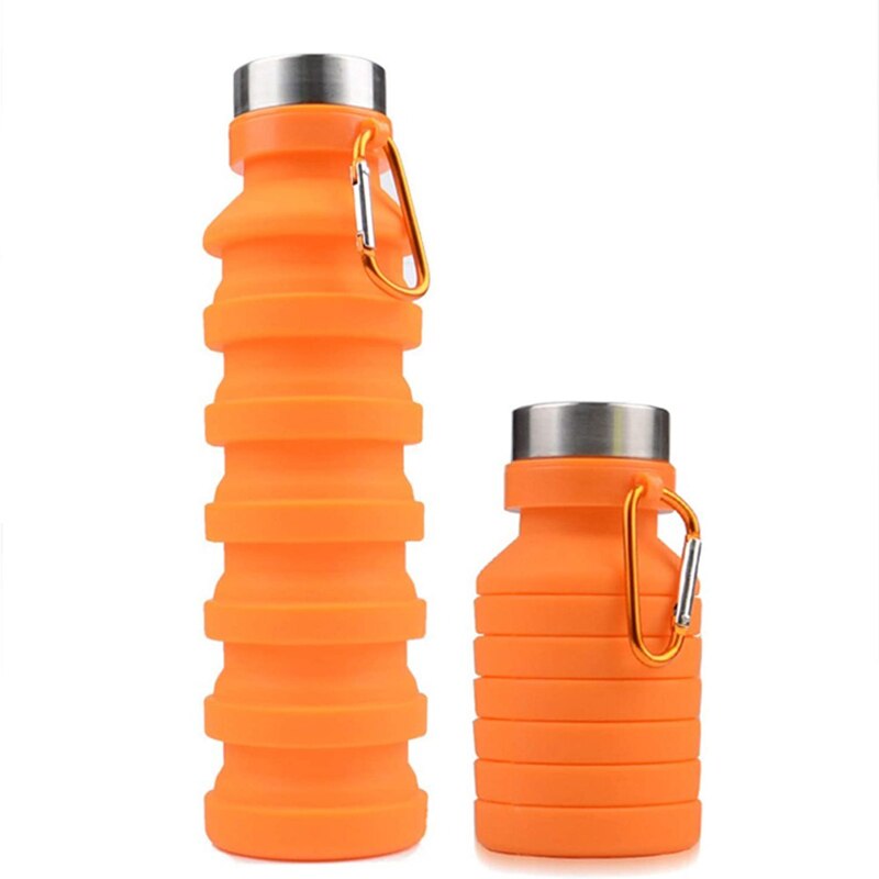 550ml Silicone Squeezed Adjustable Collapsible Wat... – Grandado
