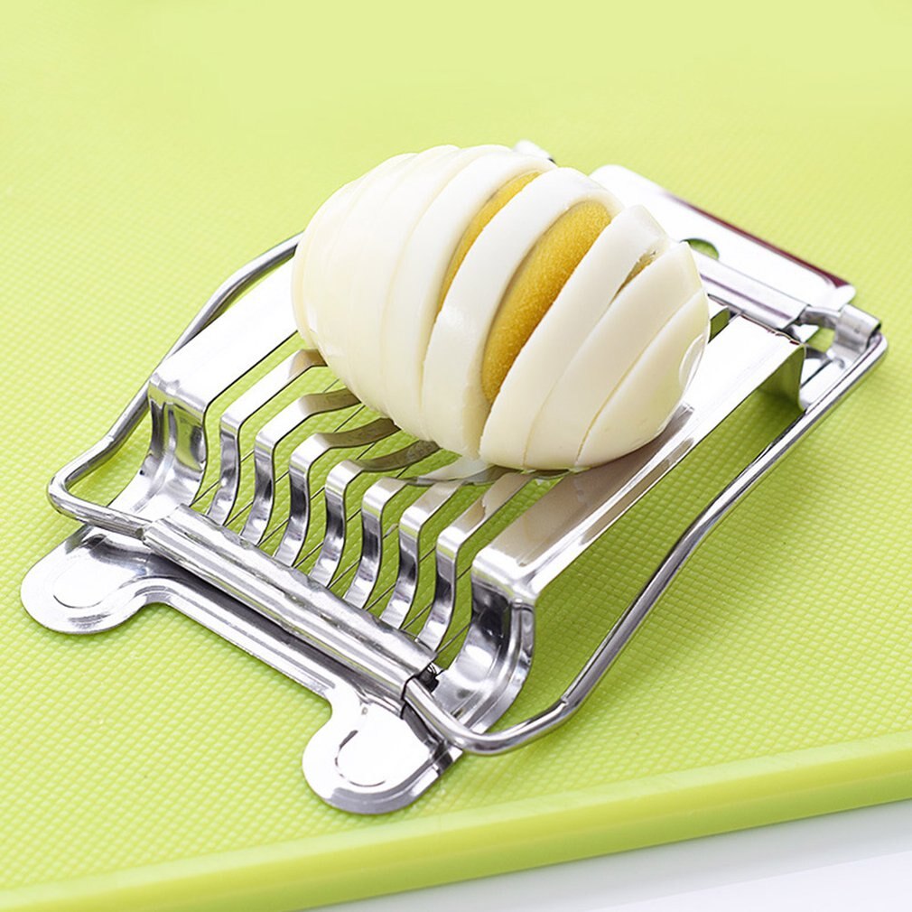 Home Kitchen Egg Cutter Stainless Steel Boiled Egg... – Grandado