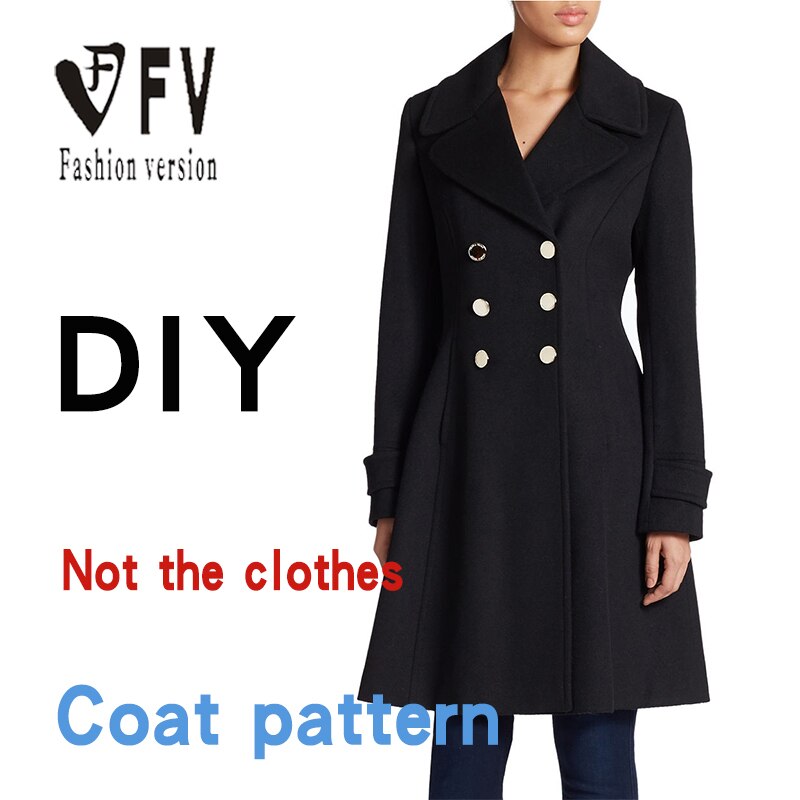 Pattern Making Ladies Double-breasted Lapel Coat P... – Vicedeal