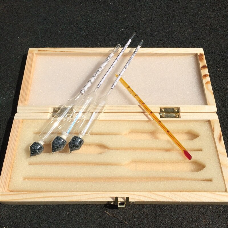 4 PCS Hydrometer Alcoholmeter Set 0 to 100% Alcoho... – Vicedeal