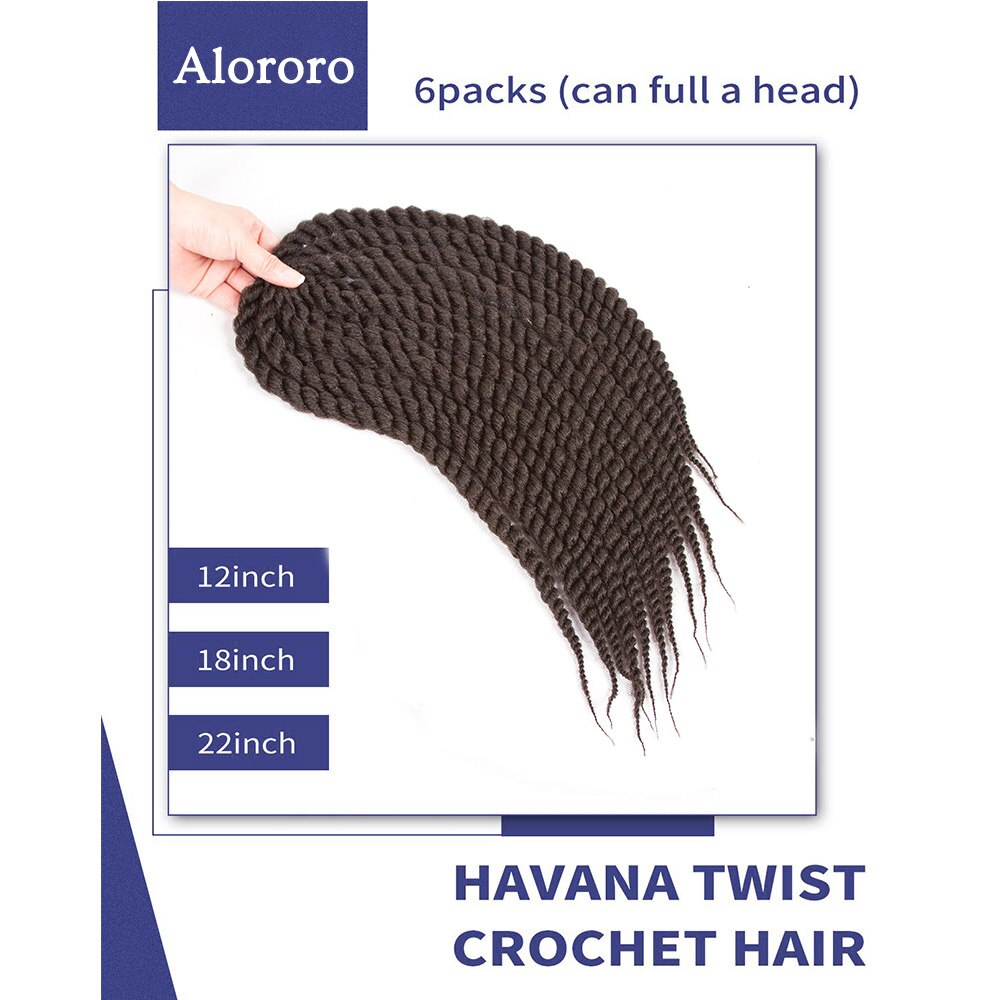 Alororo Afro Havana Mambo Twist Hair Crochet Braid... – Vicedeal