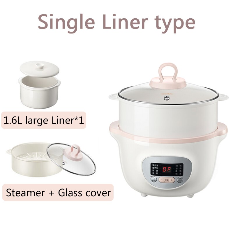 CUKYI 1.6L Household Electric Slow Cooker Stew Pot... – Vicedeal