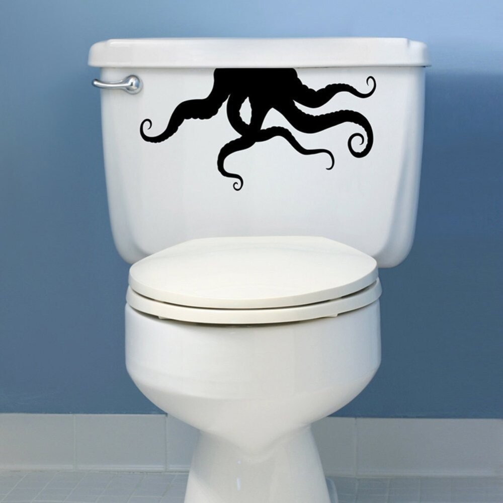 Removable Vinyl Toilet Sticker Octopus Closetool S... – Vicedeal