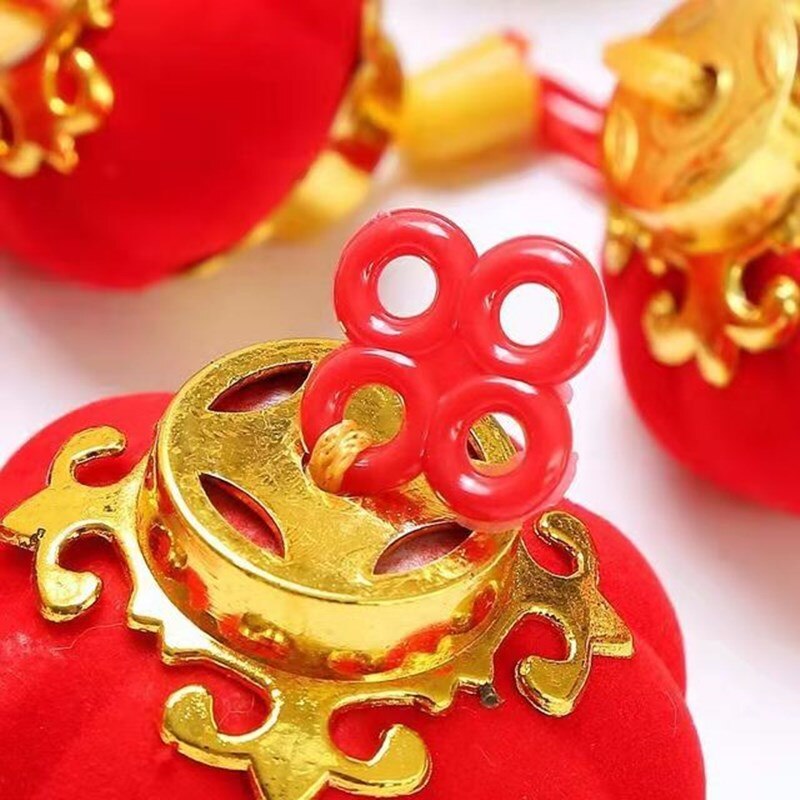 Mini Flocking Red Lanterns Chinese Year Lantern DI... – Vicedeal