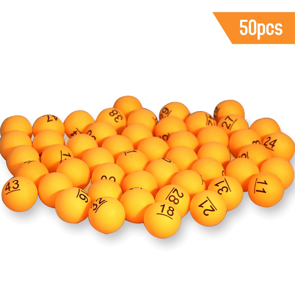 50PCS Number Printed Ping Pong Balls 40mm Colored ... – Vicedeal