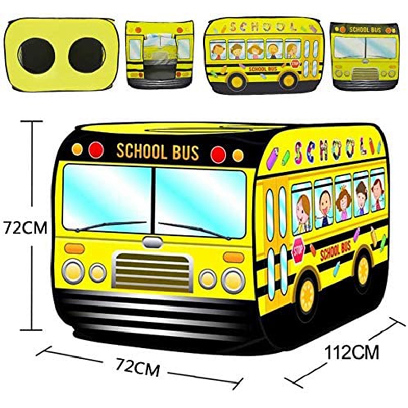 School Bus Kids Play Tent - Kids Foldable, Quick S... – Grandado