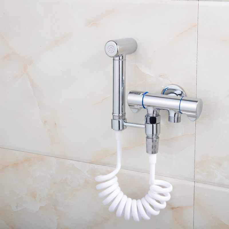 All-copper Pressurized Golden Toilet Spray Gun One... – Grandado All-copper Pressurized Golden Toilet Spray Gun One... – Grandado