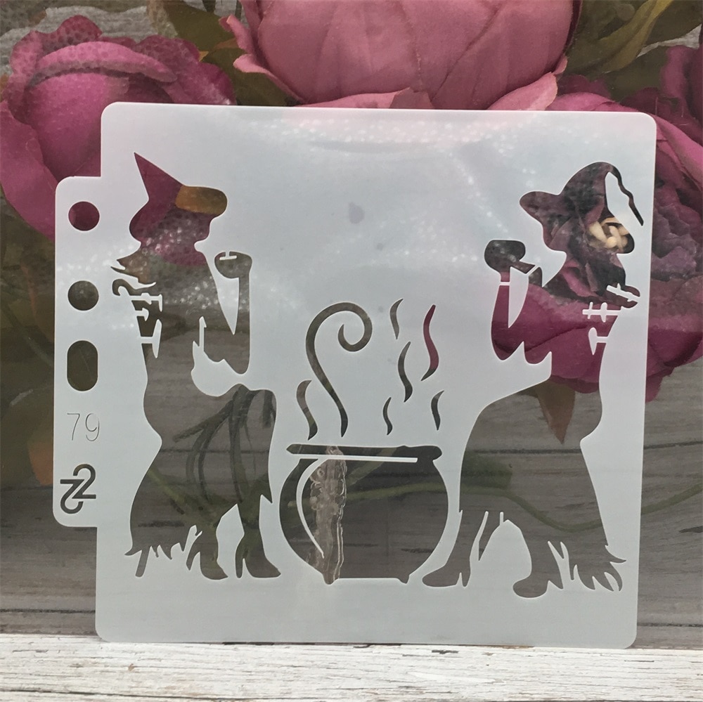 13Cm Drinken Heks Pot Diy Gelaagdheid Stencils Sch... – Grandado