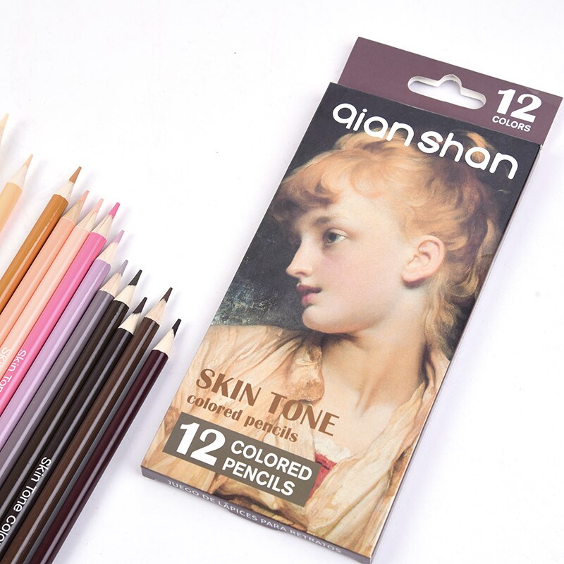 12 Color Portrait Skin Tone Oily Color Pencils Cha Vicedeal