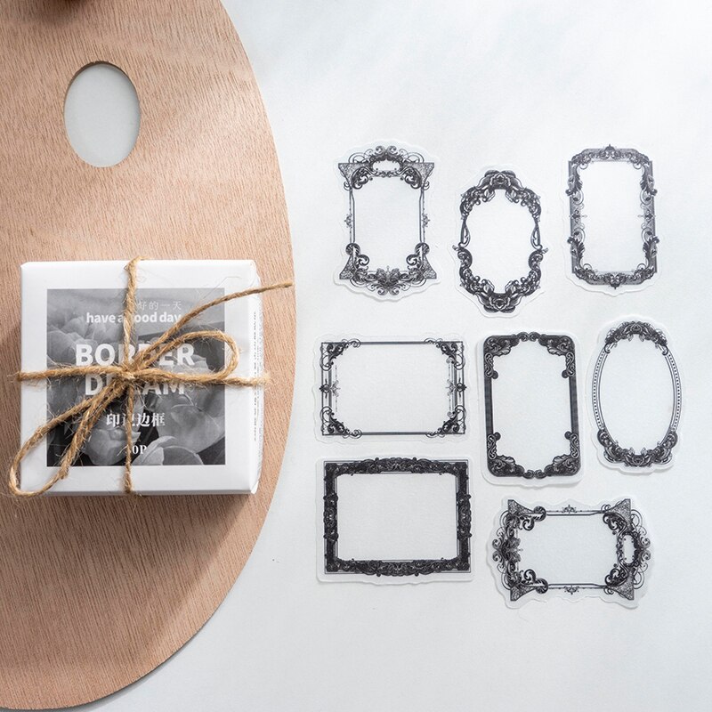 European Border vellum Paper stickers DIY Diary Vi... – Grandado