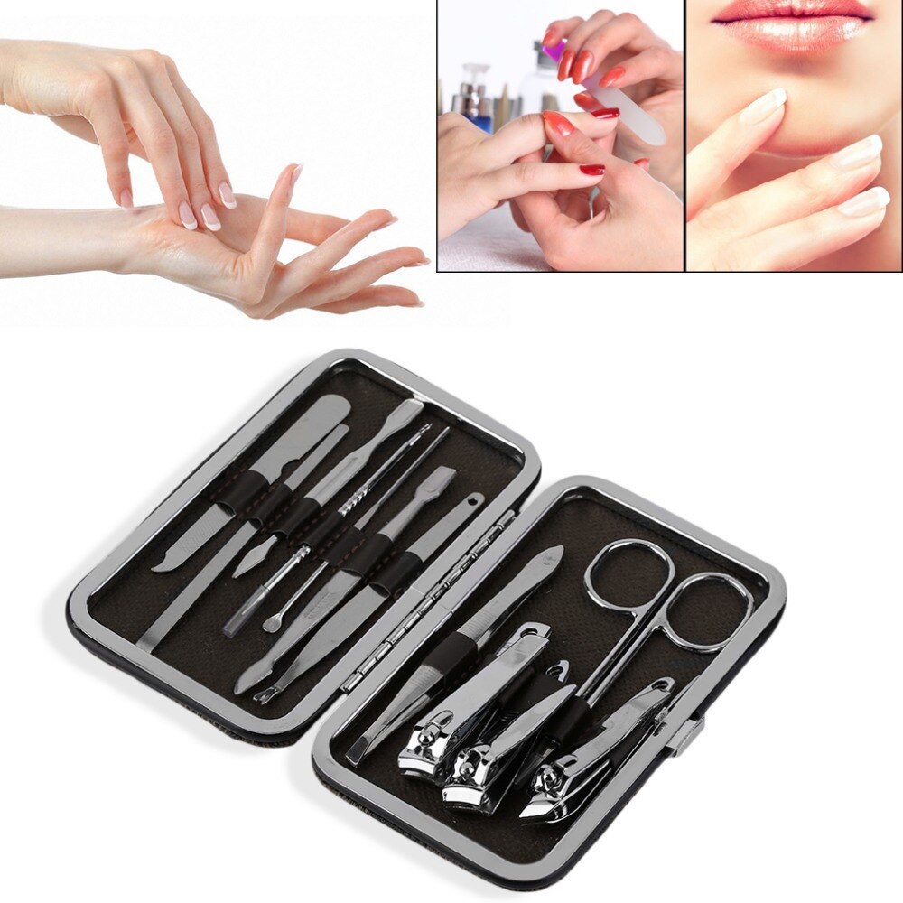 12 In 1 Rvs Pedicure Manicure Set Nail Clipper Sch... – Grandado