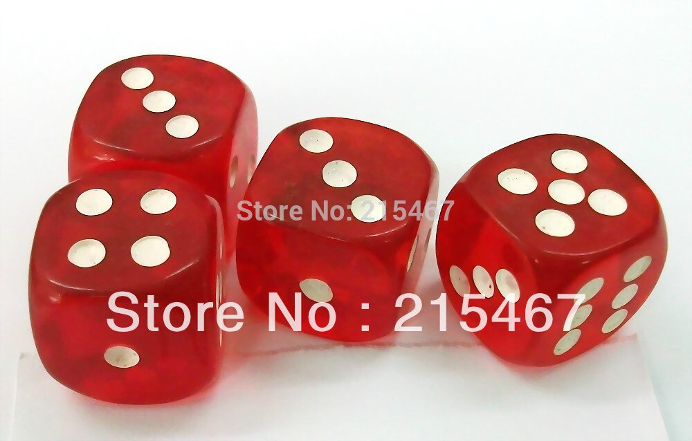 20X RED DICE 19 mm DICE CASINO Home party game toy... – Grandado