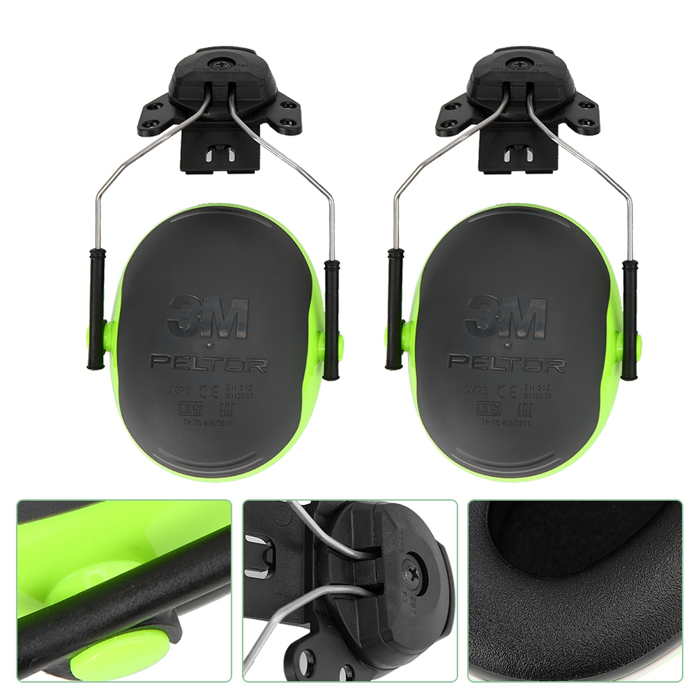 Safety Ear Muffs Hearing Protection Cap Helmet Har... – Vicedeal