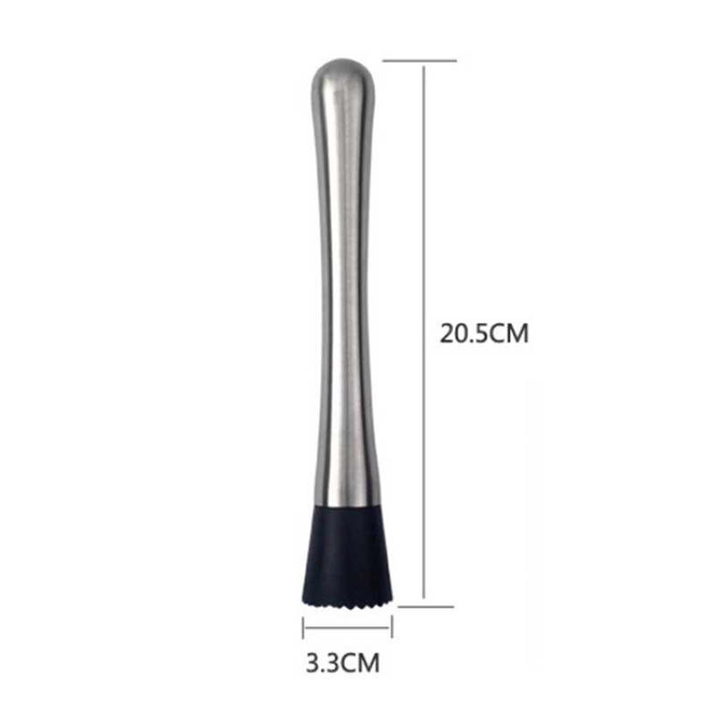 Stainless Steel Bar Mixer Cocktail Mixer Pestle Cr... – Grandado