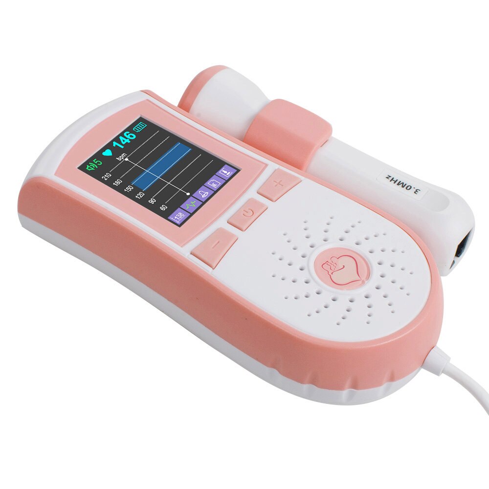 Color LCD Display Pocket Fetal Doppler Prenatal He... – Grandado