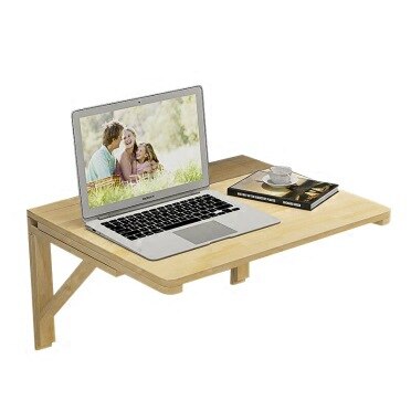 Solid wood folding table wall computer desk writin... – Vicedeal